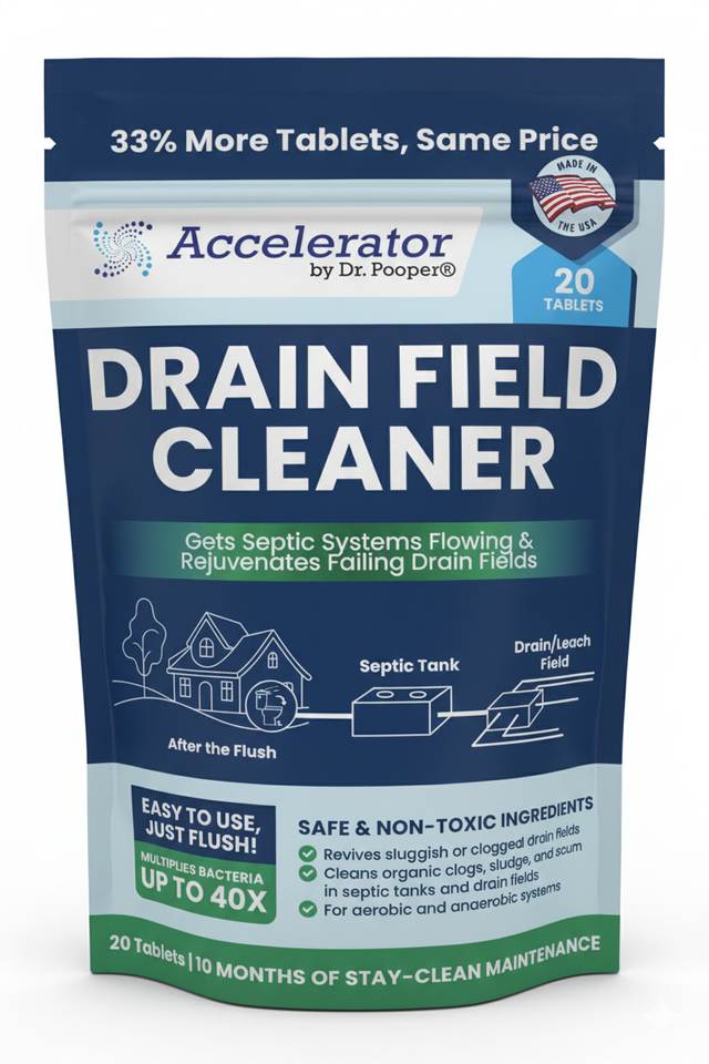 Septic System Care with Dr. Pooper’s Drain Field Cleaner Tablets ...