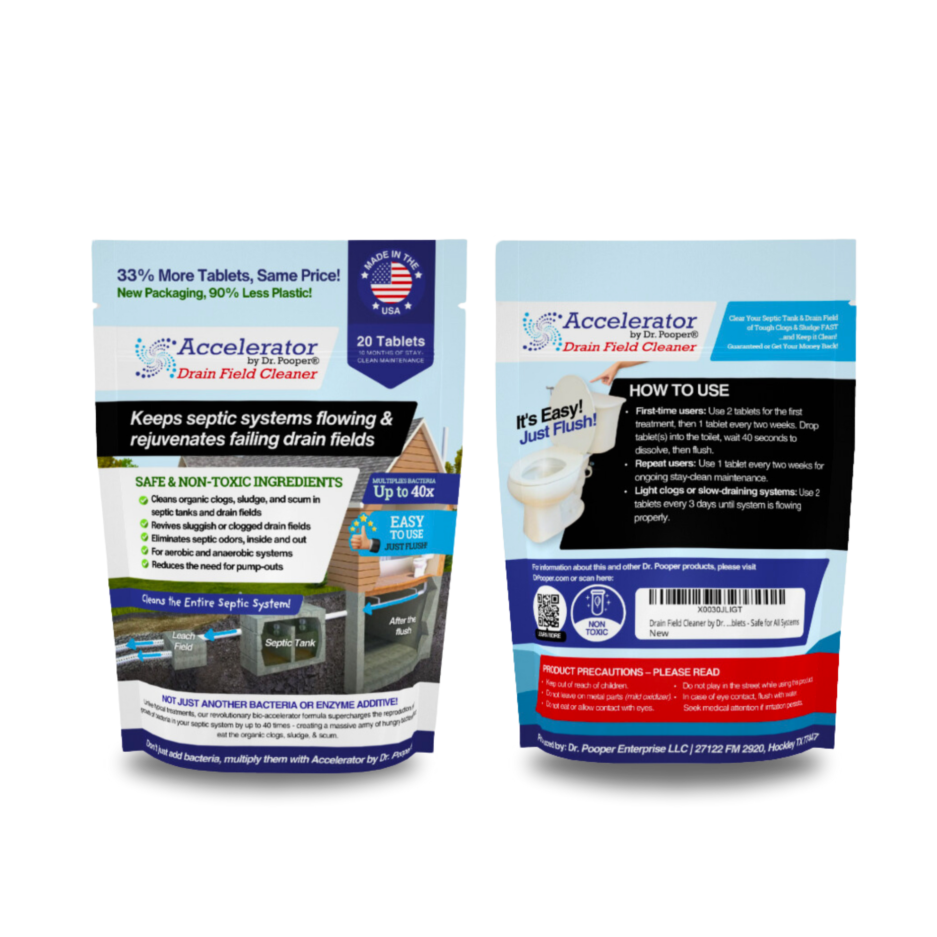 Septic System Care with Dr. Pooper’s Drain Field Cleaner Tablets ...