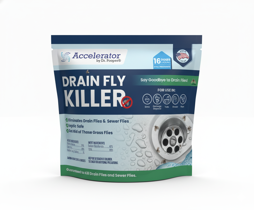 Dr. Pooper's Drain Fly Killer – Fast Acting Powder for Sinks & Drain ...