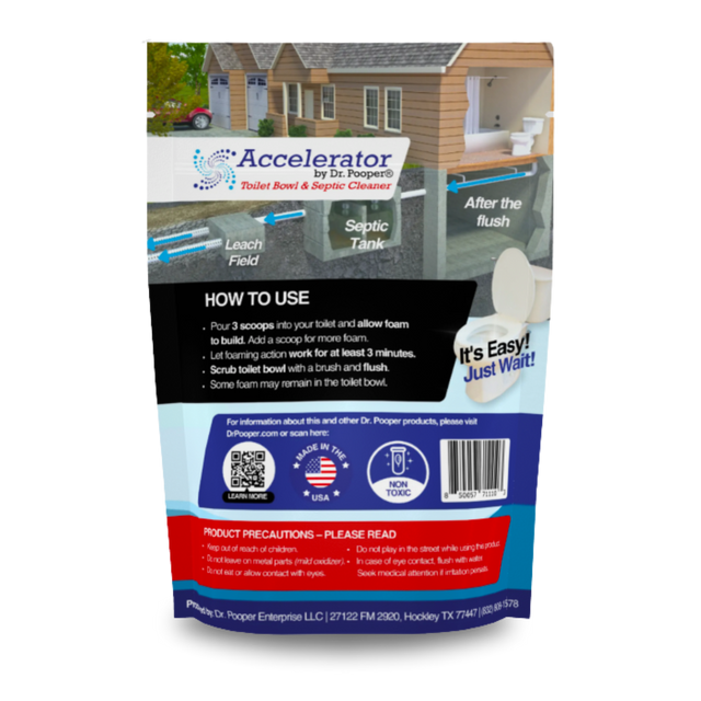 Accelerator by Dr. Pooper – 2-in-1 Toilet Bowl & Septic Cleaner ...