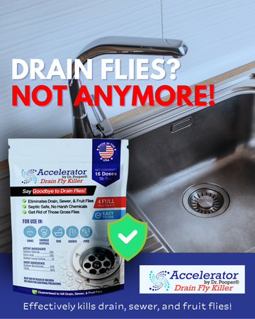Dr. Pooper's Drain Fly Killer – Fast Acting Powder for Sinks & Drain ...